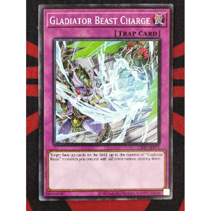 YUGIOH KONAMI CR06-AE071 Gladiator Beast Charge (Common) | Shopee Malaysia
