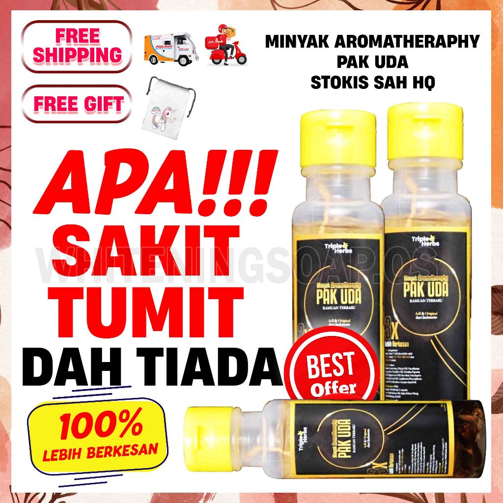 [Ready Stock] MINYAK AROMATHERAPY PAK UDA, SAKIT LUTUT DAN SENDI 100% ...