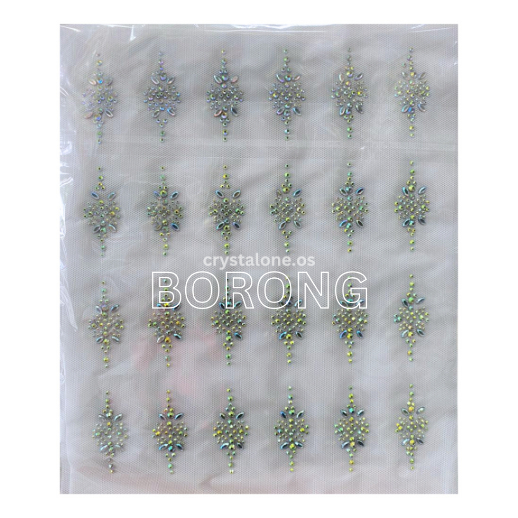 Borong Sticker Manik Copy Original Crystal Rhinestone 20pcs | Shopee ...