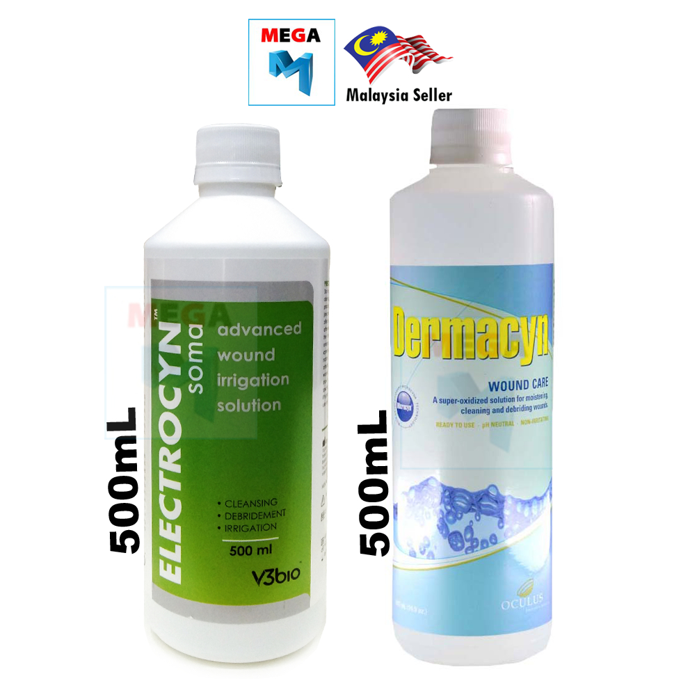 Dermacyn / Electrocyn Wound Care solution 500ml(Diabetic Wound, Bedsore ...