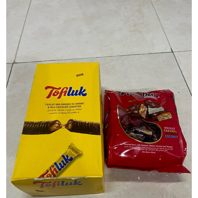 COMBO TOFILUK (10gram x 48pcs) AND MAXBAR COLLECTION (142gram) | Shopee ...