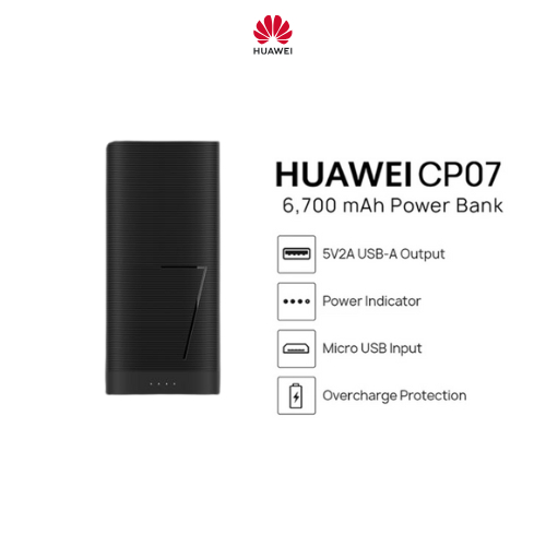 HUAWEI CP07 6700MAH POWER BANK | BLACK | Shopee Malaysia