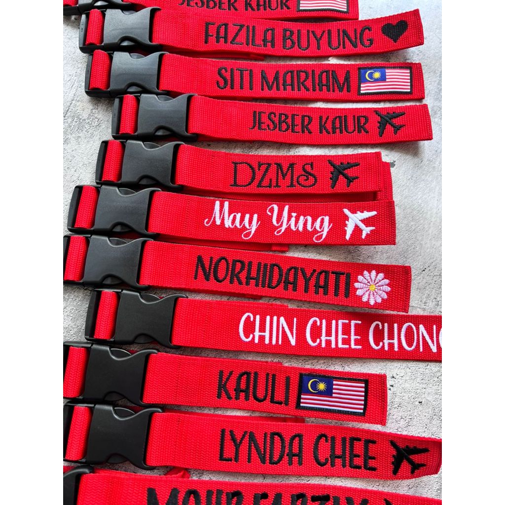 LUGGAGE TAG Umrah / Haji / Travel / BAG TAG / Nama Beg (BUCKLE LOCK ...