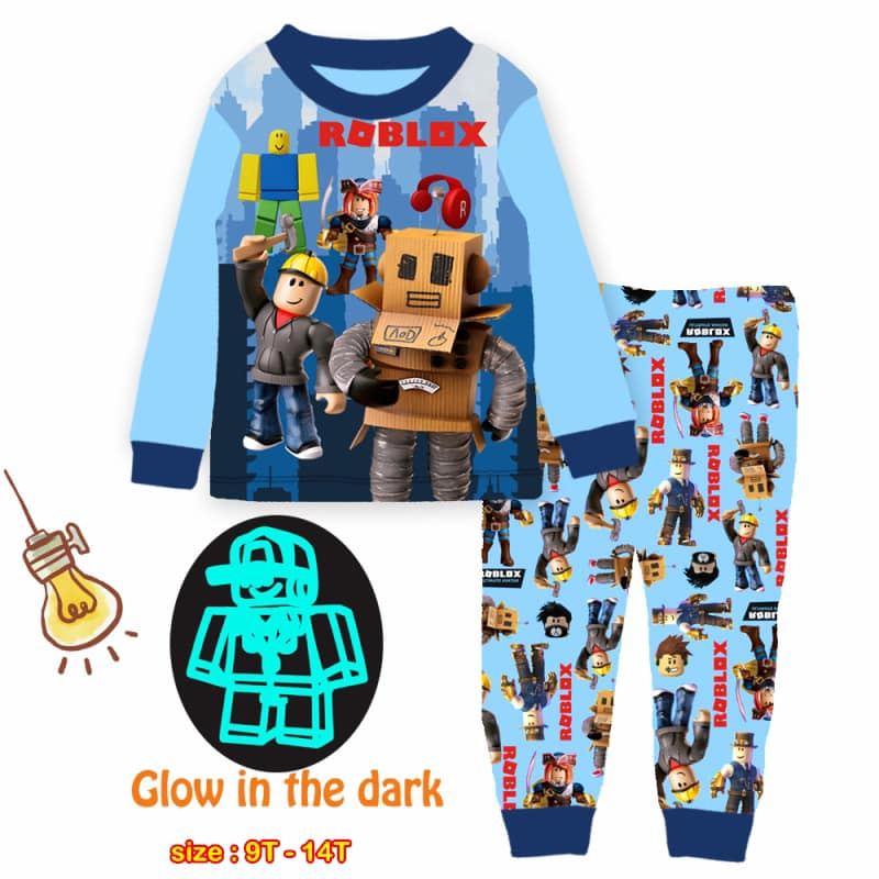 Cuddle Me Pyjamas Roblox Kids Game Roblox Sleepwear Glow In The Dark ...