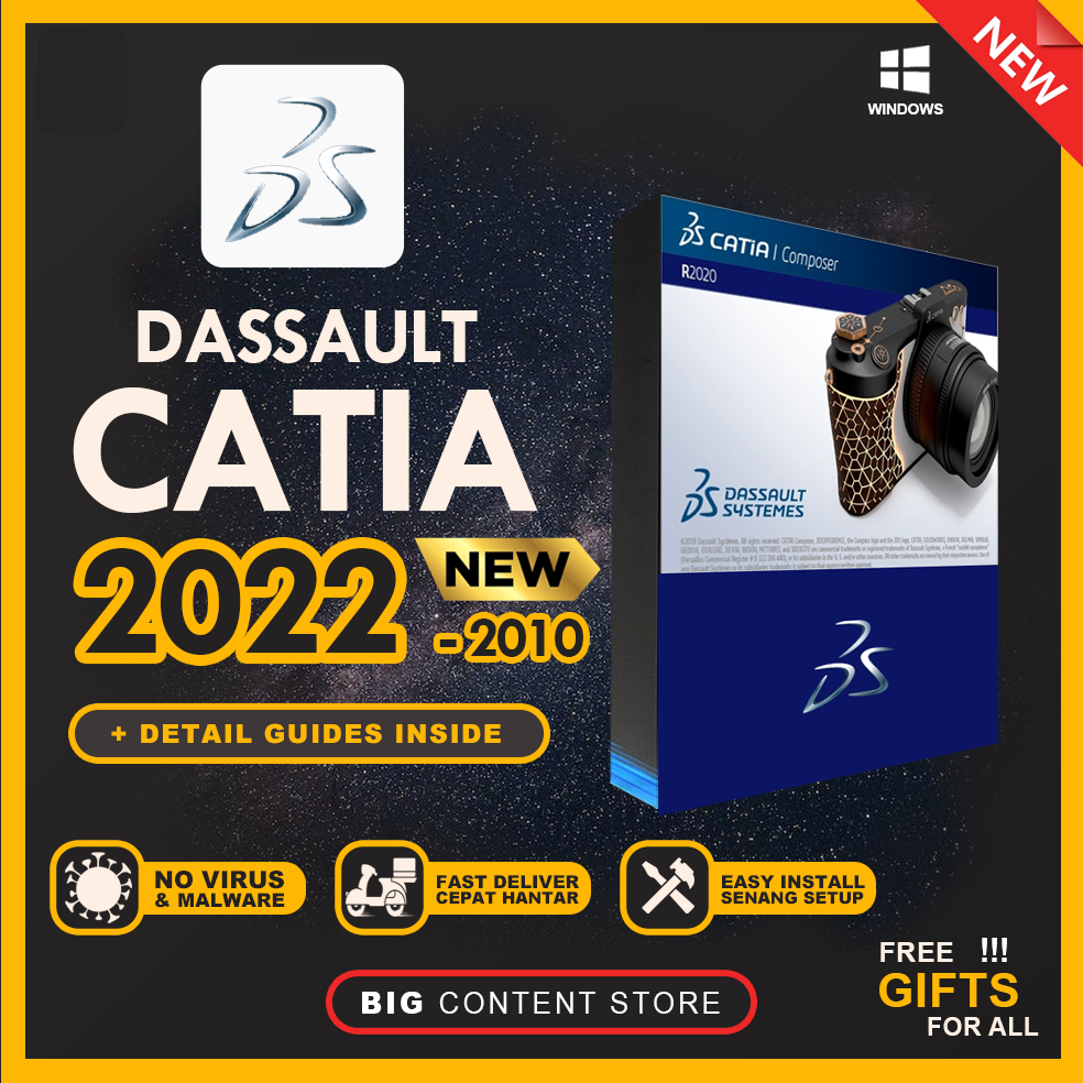 DS CATIA 💯 EASY INSTALL SOFTWARE 💯 LIFETIME PREMIUM 💯 FAST DELIVERY 💯 ...