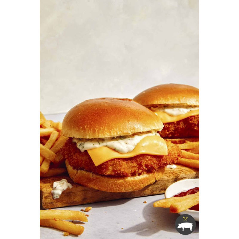 *TEBAL & JUICY* PATTY BURGER UDANG ALA MCD FILET O FISH JENAMA RAMLY ...