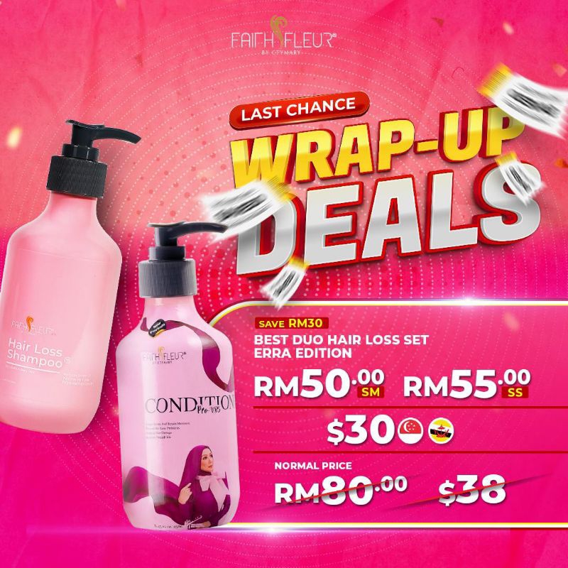 🌹NEW ITEM🌹 FAITH FLEUR BEST DUO SHAMPOO CONDITIONER | Shopee Malaysia