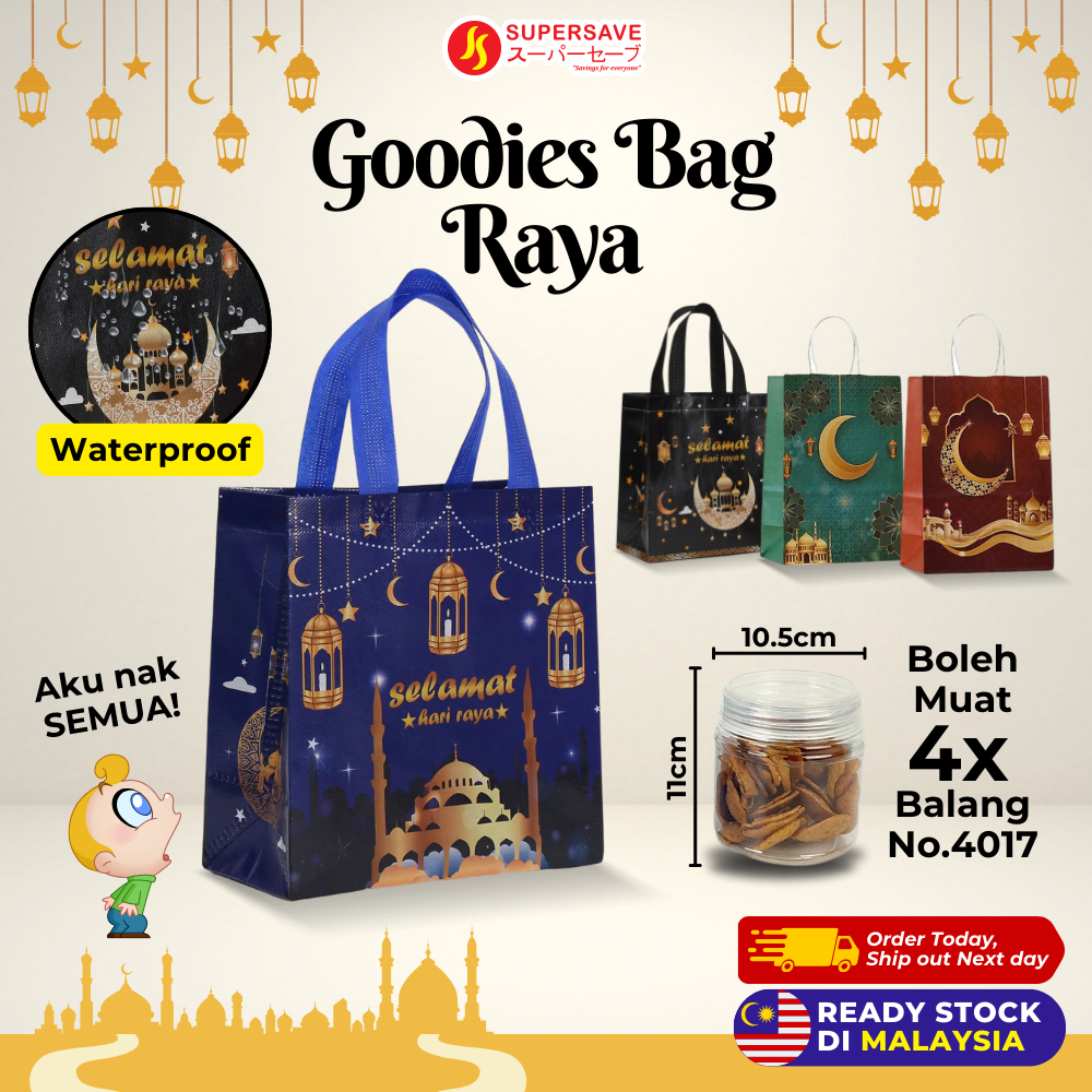 SUPERSAVE Raya Paper Bag Doorgift Hari Raya Doorgift Bag Raya Bag Paper ...