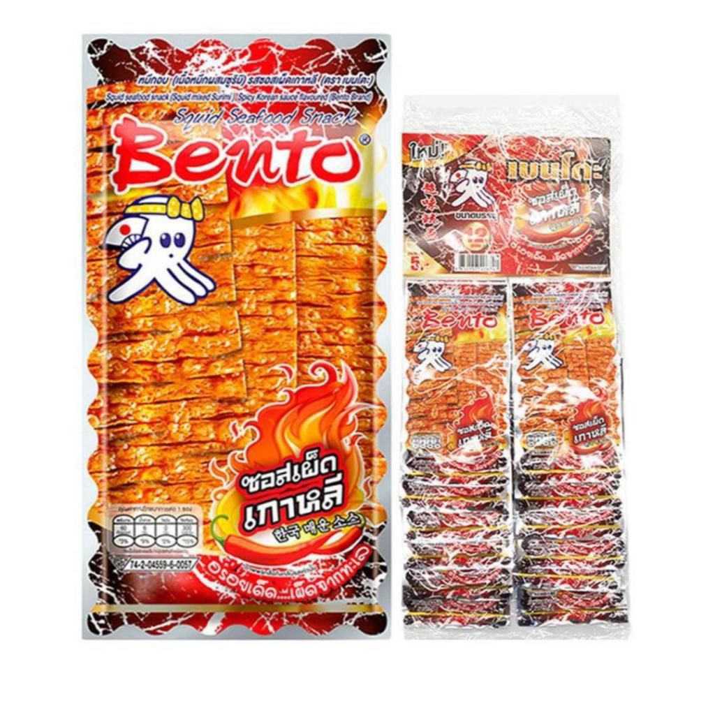 (406741)BENTO squid seafood snack korean spicy sauce 4g *12pcs expiry ...