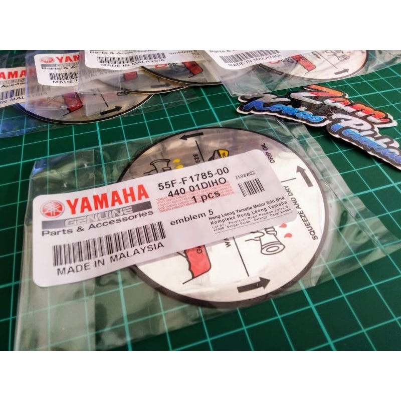 💯 ORIGINAL YAMAHA EMBLEM 5 YAMAHA RXZ MILI RXZ CATA STICKER CAUTION ...