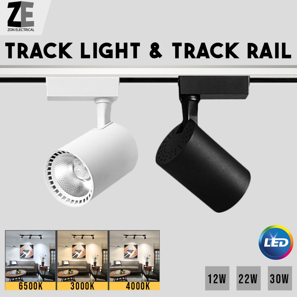 Lighting LED Track Light Spotlight 220V Spotlight Aluminum Rails Lamp Ceiling light lampu siling ...