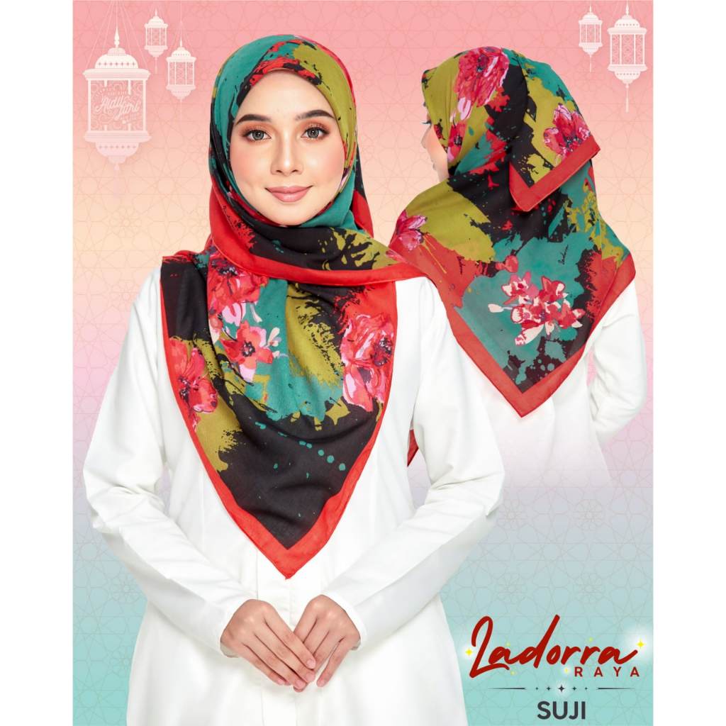 [ZS] TUDUNG KEKABOO LADORA COTTON B45 - RAYA SUJI | Shopee Malaysia