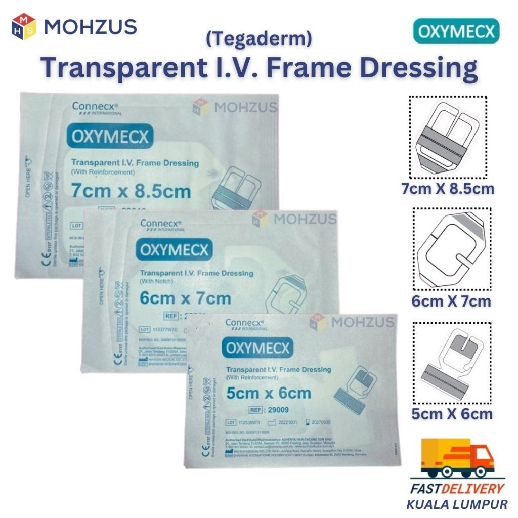 Transparent IV Frame Dressing Tegaderm (1PC) - Oxymecx Sterile ...
