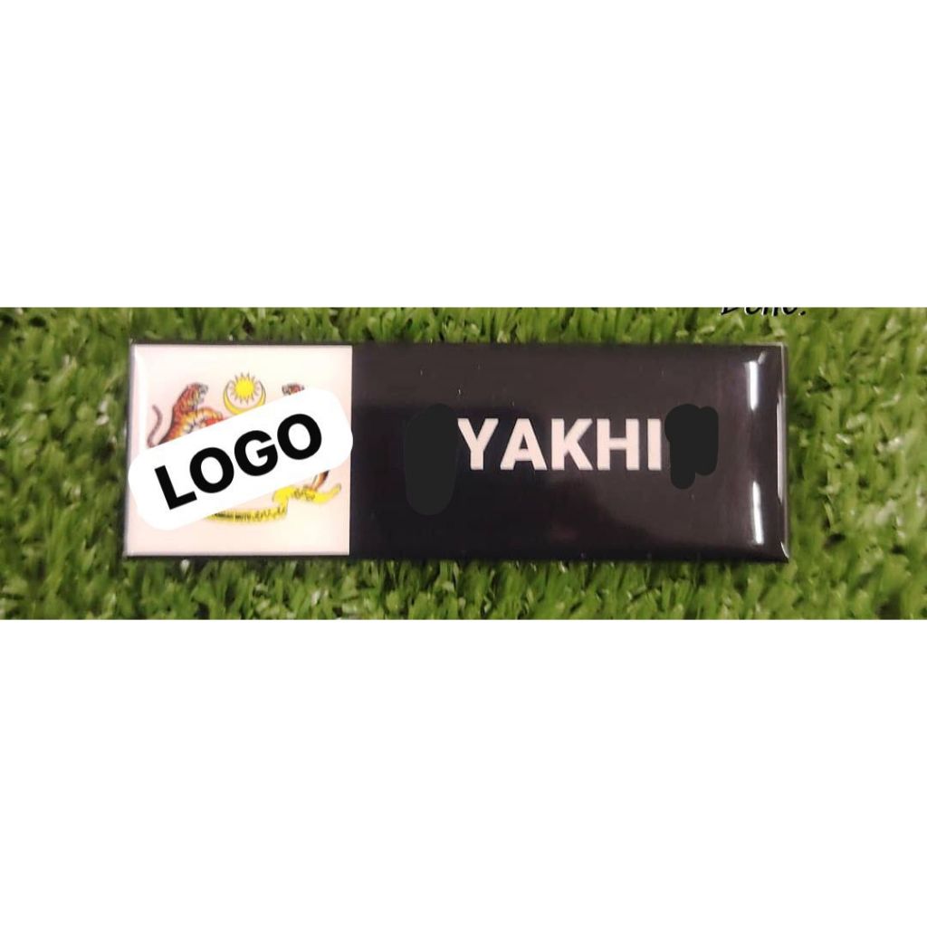 [SARAWAK] ANY LOGO -GOLD / SILVER / WHITE / BLACK : Plastic Name Tag ...
