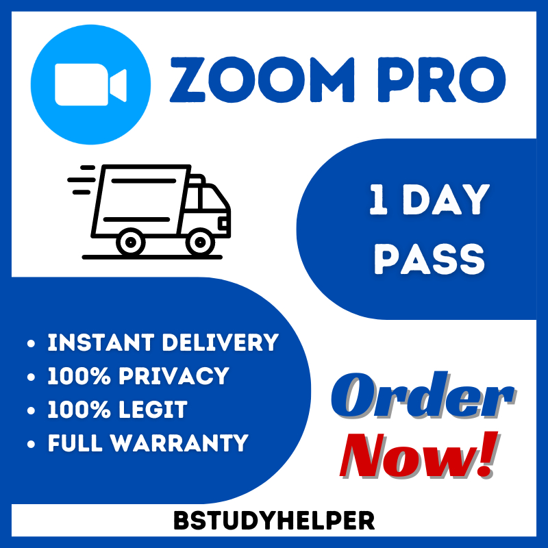 [ Daily ZOOM ] Zoom Pro Meeting Account [ 100/300 Participants ] Zoom ...