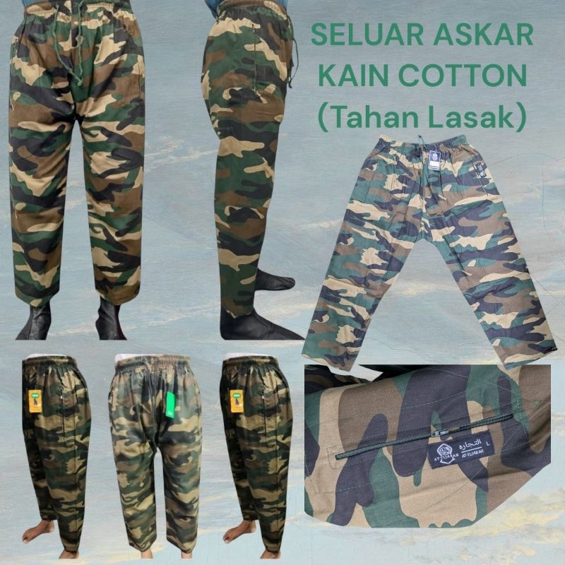 Seluar Askar Bergetah Karkon Style Original Cotton - Kain Berkualiti ...