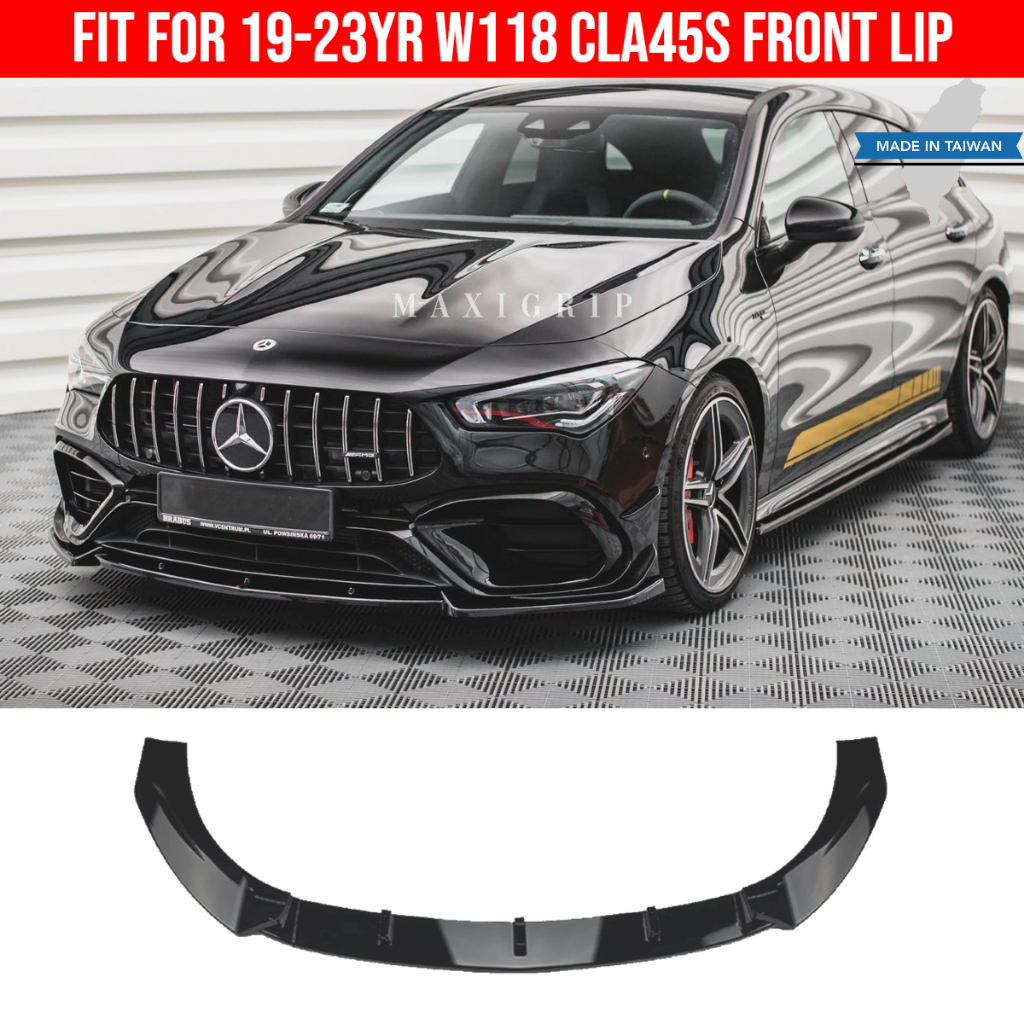 Mercedes Benz W118 CLA45s front lip AMG diffuser splitter CLA ...