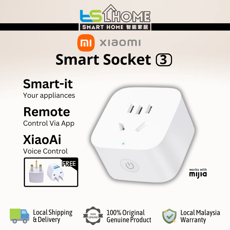 Xiaomi Mi Smart Socket 3 Time Switch Remote Mobile WiFi Wireless Wall ...