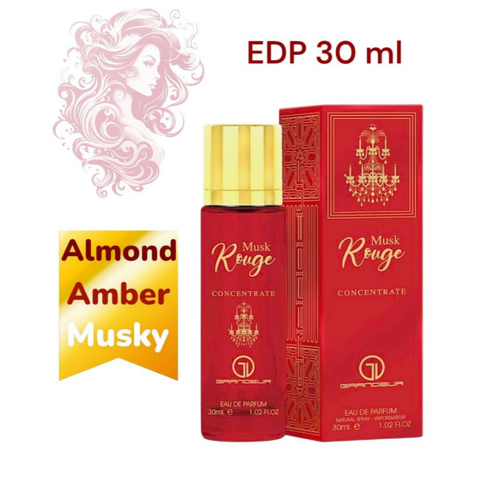 Musk Rouge Concentrated 30ml For Her Eau De Parfum Grandeur Woman Red ...