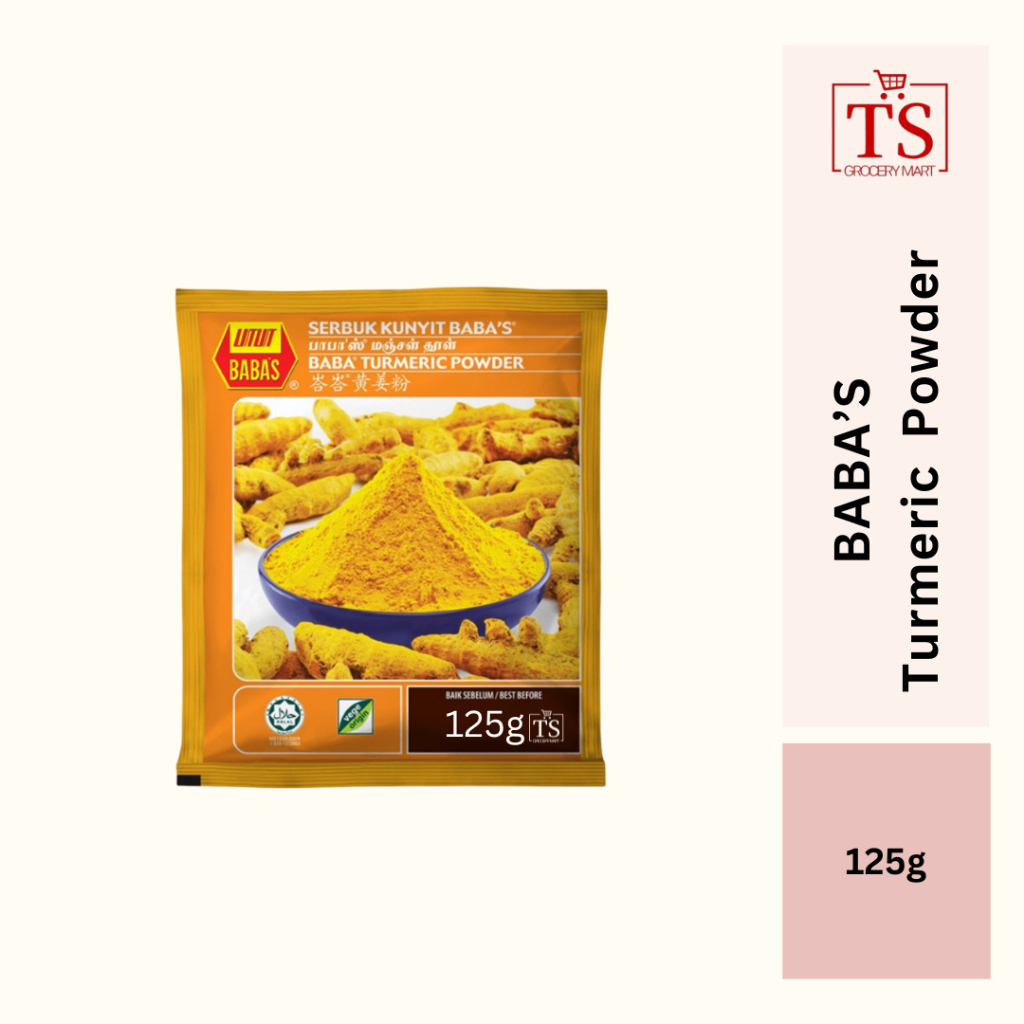 BABA’S Turmeric (Kunyit) Powder / Serbuk Kunyit BABA'S / 峇峇黄姜粉 - 125g ...