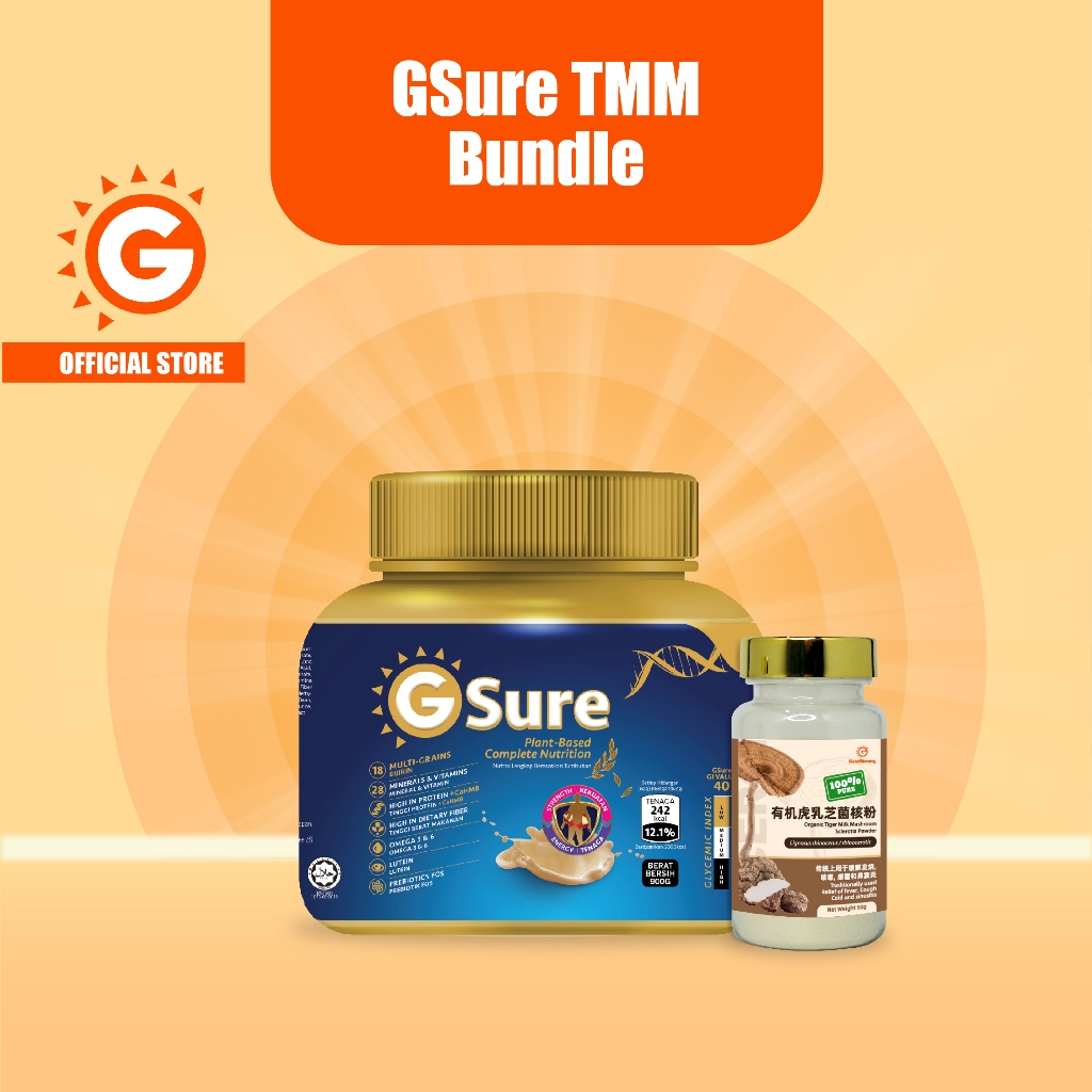 GSure TMM Bundle (1 x GSure 900g + 1 x Tiger Milk Mushroom 50g ...