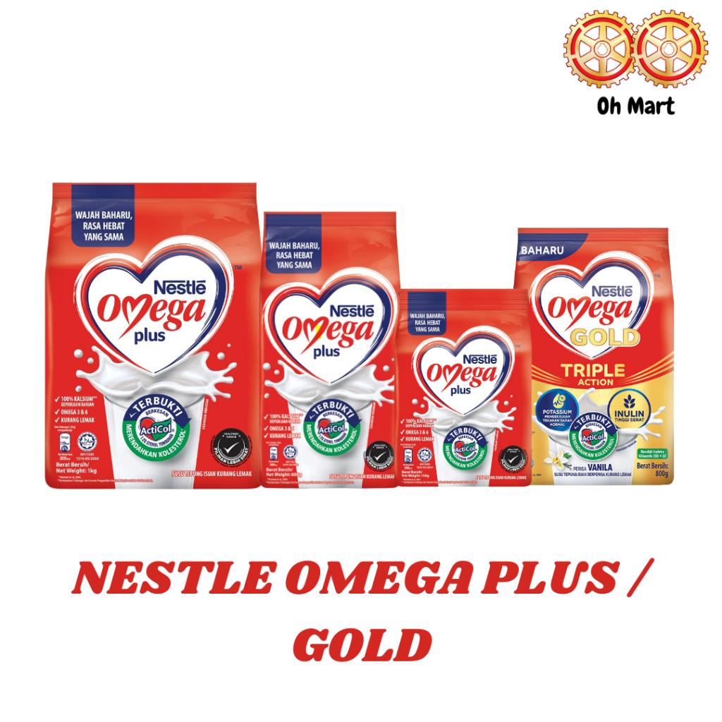Nestle Omega Plus/Gold Milk Powder 1kg/600g/150g/800g | Shopee Malaysia