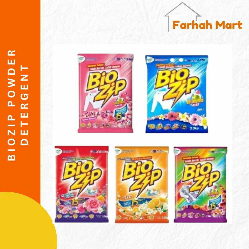 Bio Zip Powder Detergent 750g/ 2.3Kg / 3.8Kg | Shopee Malaysia