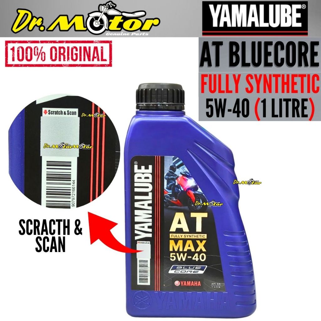 YAMALUBE AT Bluecore Blue Core Fully Synthetic Max 5W 40 Motor Oil ...