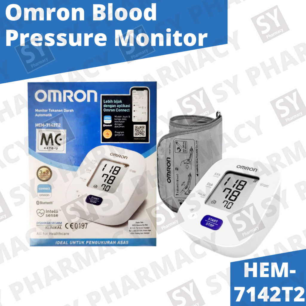 [ 𝟯 + 𝟯 𝗬𝗲𝗮𝗿𝘀 𝗪𝗮𝗿𝗿𝗮𝗻𝘁𝘆 ] Omron Blood Pressure Monitor HEM-7142T2 ...