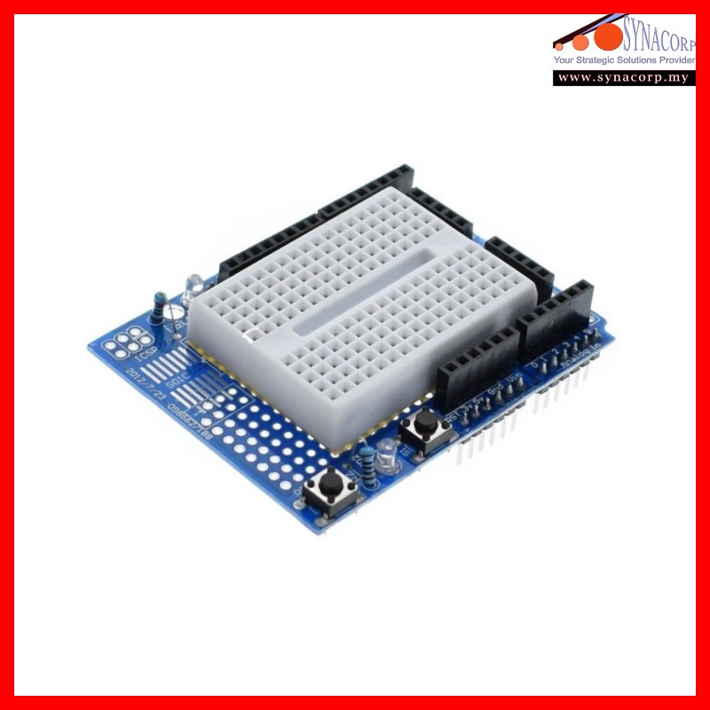Arduino Prototyping Proto Shield + Breadboard for Uno / Mega ...