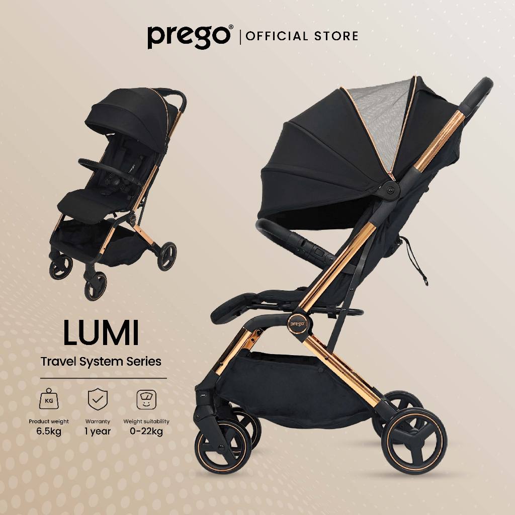 Prego Lumi Travel Stroller (0-22kg) | Shopee Malaysia