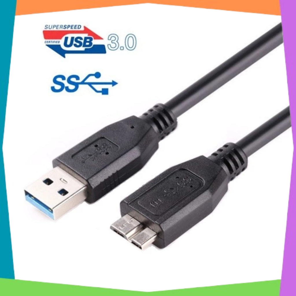 USB 3.0 External Hard Drive Disk Cable A Male to Micro B High Speed ...