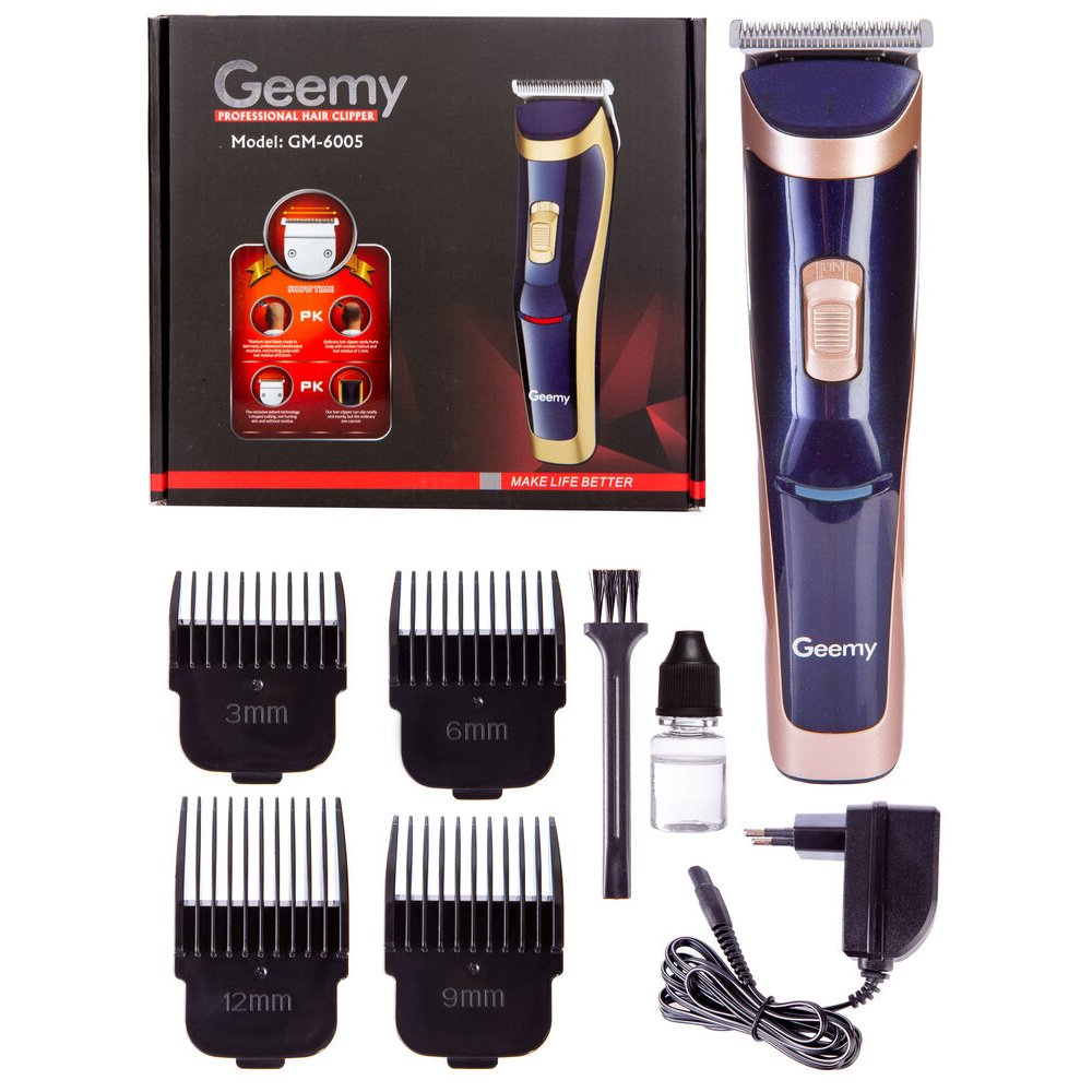 [Stocked] Original Geemy GM-6005 Professional Rechargeable Hair Clipper ...
