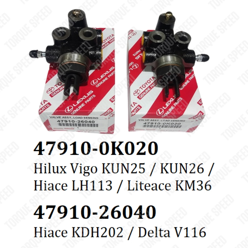 Toyota Load Sensing Proportioning Valve Rear Brake Body Pump 47910 ...