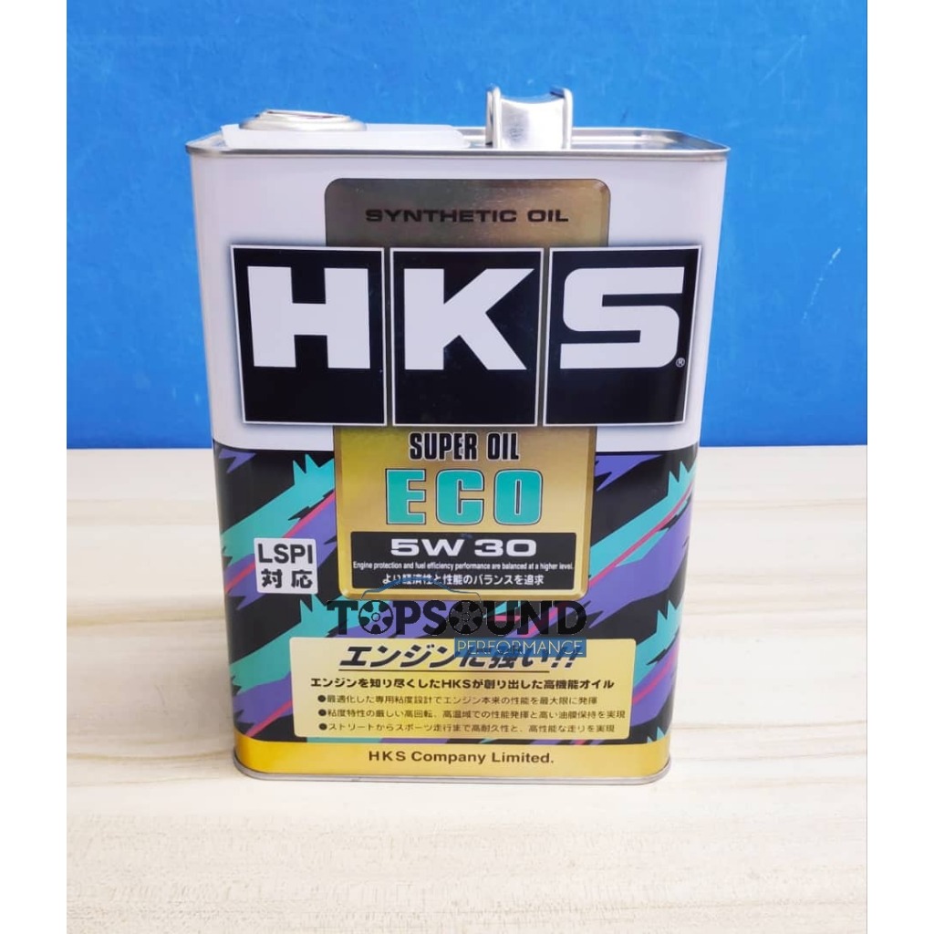 HKS SUPER OIL ECO 5W-30 FULLY SYNTHETHIC ENGINE OIL (4L) | Shopee Malaysia