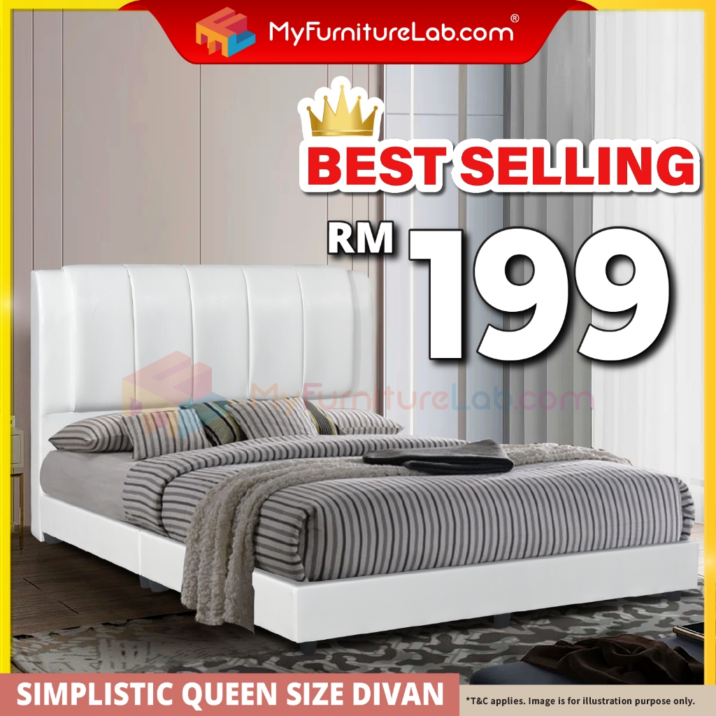 【READY STOCK】𝐌𝐘𝐅𝐔𝐑𝐍𝐈𝐓𝐔𝐑𝐄𝐋𝐀𝐁®: SIMPLISTIC Queen Size Divan Queen Bed ...