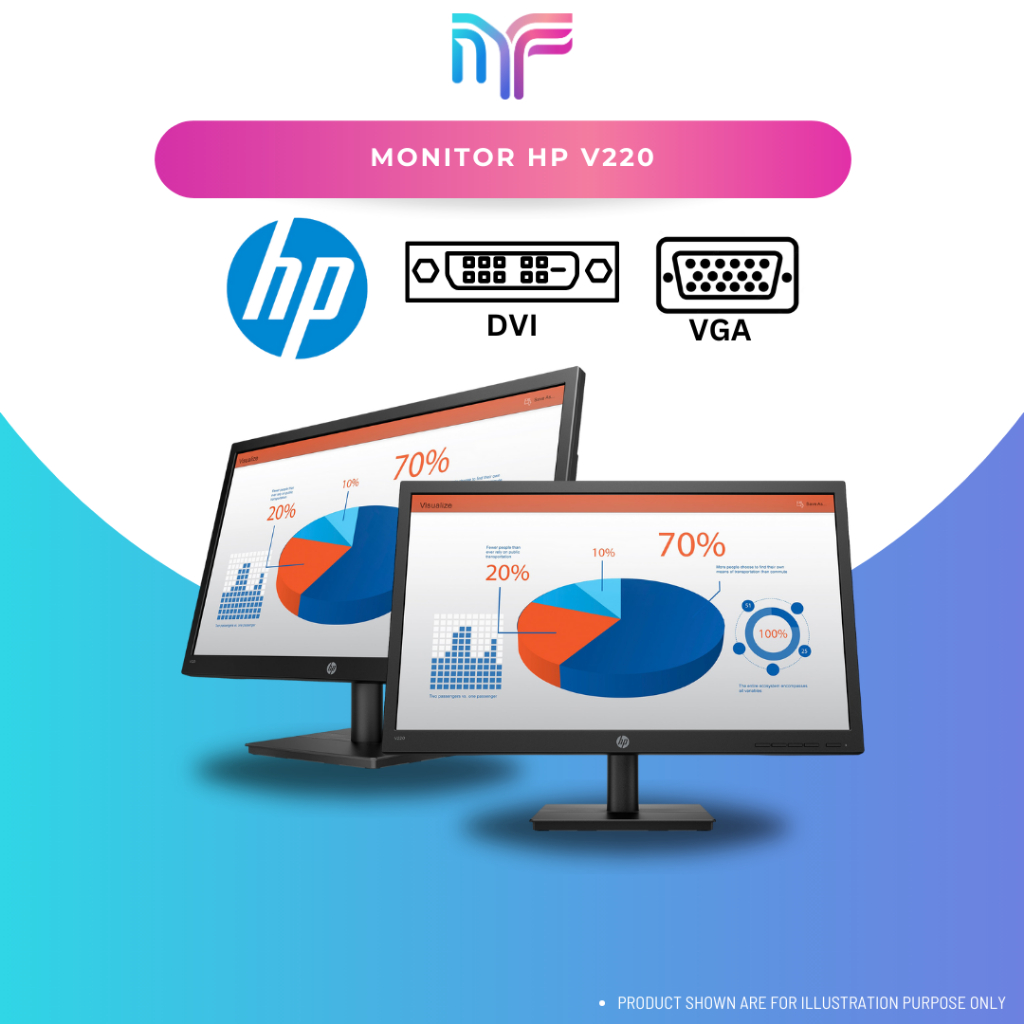 HP V220 Monitor Computers CPU Desktop PC (Refurbished) | Shopee Malaysia