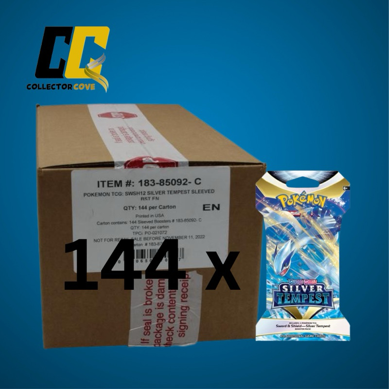 Pokemon Silver Tempest Booster Sleeved Pack Case Trading Card Game ...