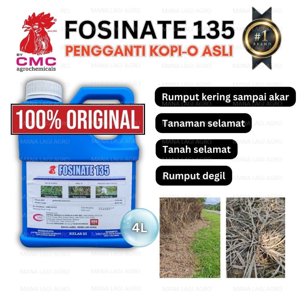 FOSINATE 135 4L PENGGANTI RACUN KOPI O SETANDING BASTA 15 | Shopee Malaysia