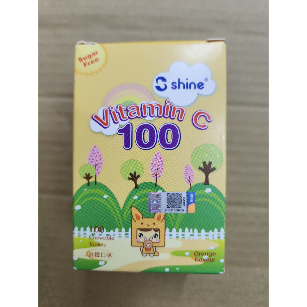 (CLEARANCE EXP:5/2025) SHINE VITAMIN C 100MG TABLET 100'S (ORANGE ...