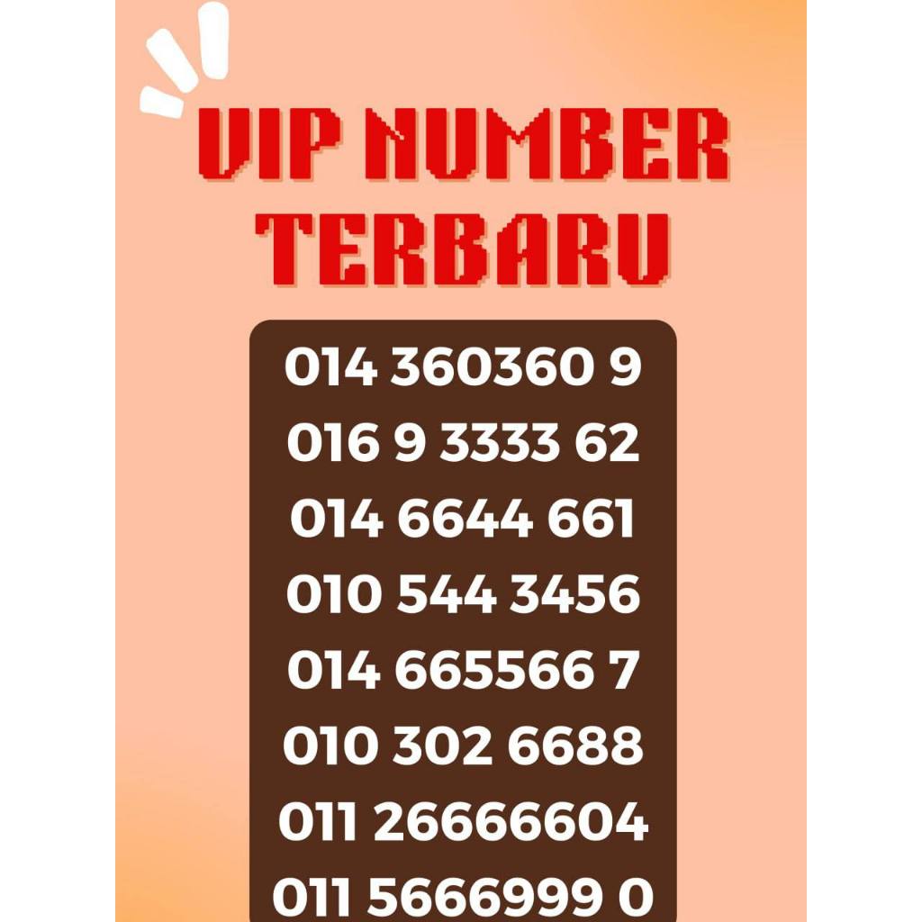 Vip number prepaid no contract | Shopee Malaysia