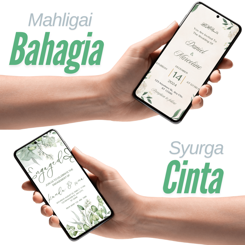 Kad Jemputan Kahwin Digital (Digital Wedding Card Invitation) | Shopee ...