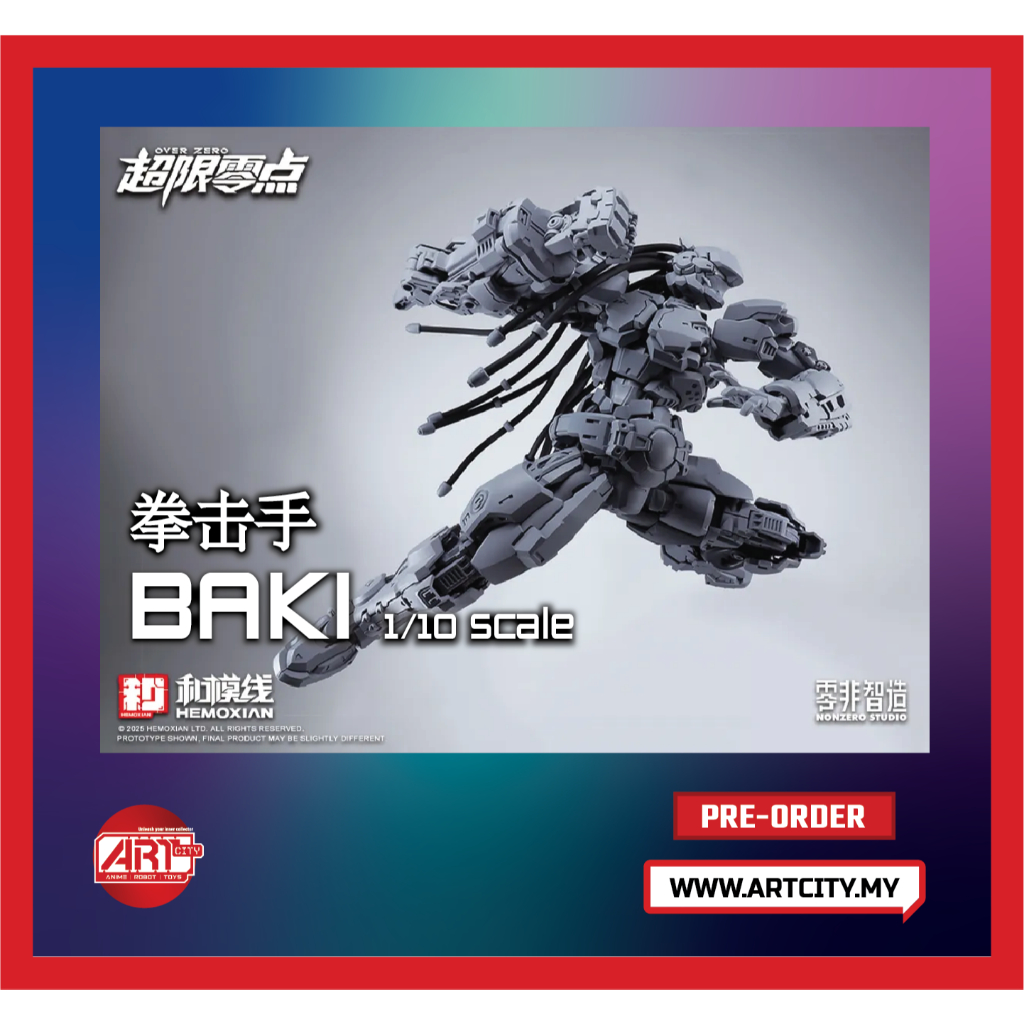 Hemoxian x Non Zero Studio x Over Zero Series - Baki - 1/10 Scale Model ...