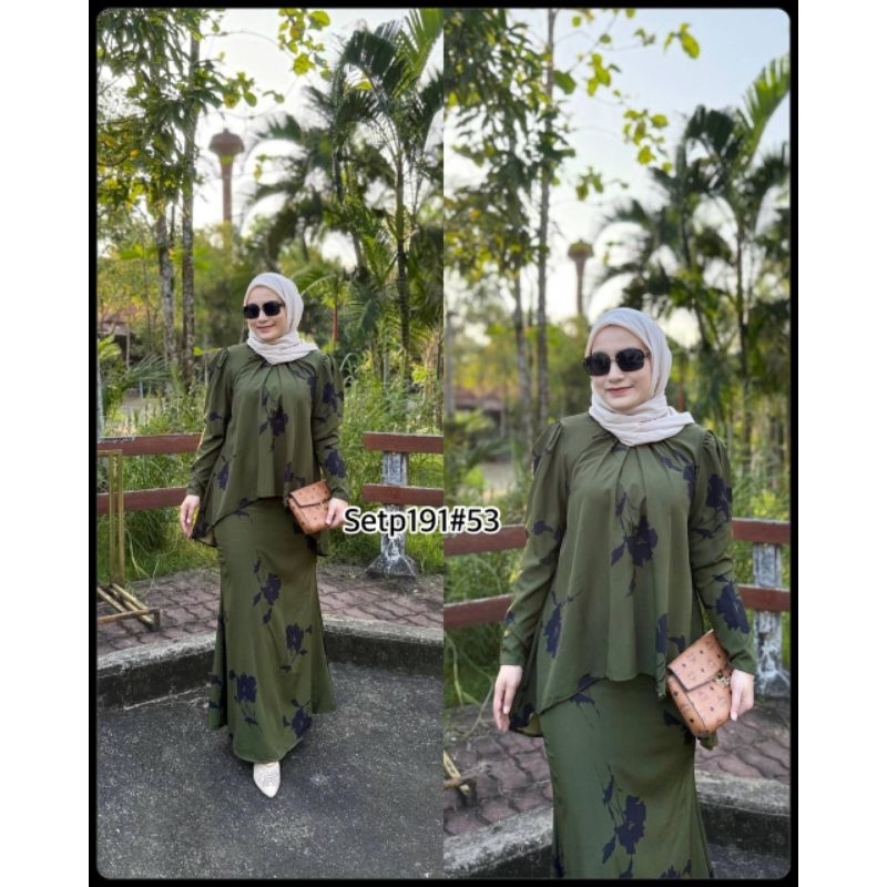 SET KURUNG RAYA 2025/SET KURUNG RAYA BERCORAK KOD P.191 | Shopee Malaysia