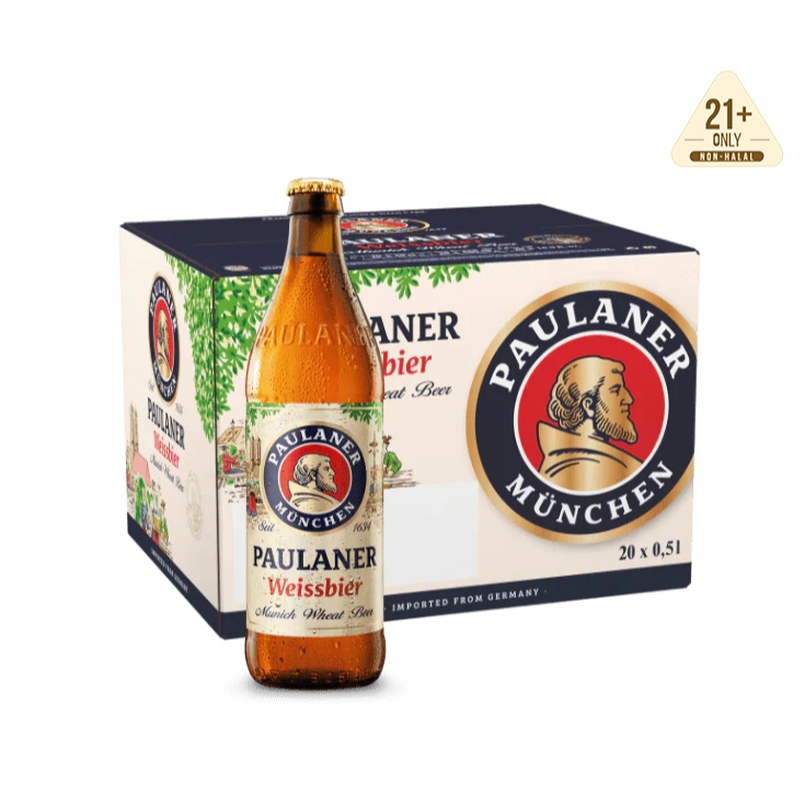 Paulaner Weissbier Beer Carton (20 x 500ml Bottles) | Shopee Malaysia