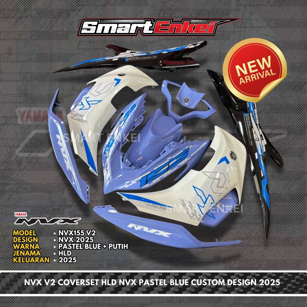 HLD-NVX V2 COVERSET NVX PASTEL BLUE CUSTOM DESIGN 2025 HLD | Shopee ...