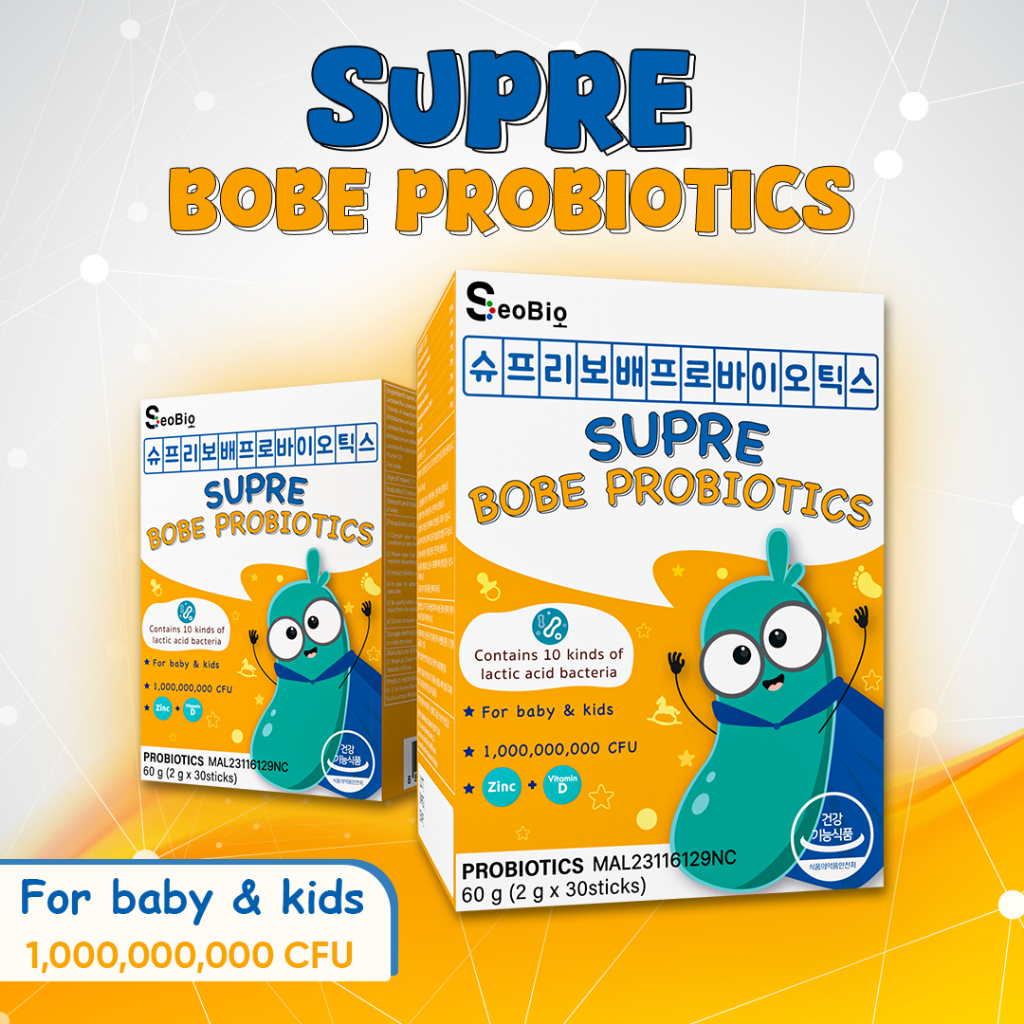 SUPRE BOBE Probiotics (益生菌) for baby and kids l KKMapproved l made in ...