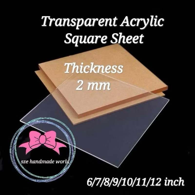 Acrylic Square Sheet 2mm thickness | Shopee Malaysia