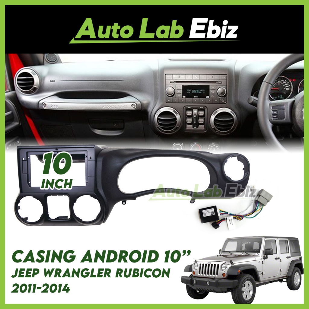 Jeep Wrangler Rubicon 2011-2014 Android Player Casing 10" inch with ...