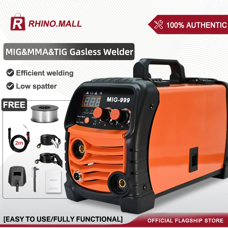 MIG-999 MIG Welding Machine Gasless MIG/MMA/TIG 3IN1 Inverter IGBT Welder Portable No Gas ...